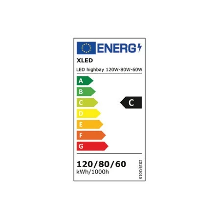 Xled 243442 led highbay 100w-80w-60w ufo industr lampa 6500k/60°/90°/120° module lumen:160lm/w,󤅠*118mm
