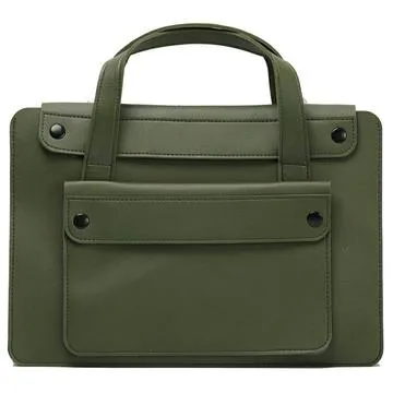 ELEGANT TOTE BAG FOR LAPTOP - 13.3"-14" - GREEN