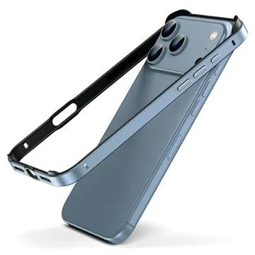 IPHONE 17 PRO METAL BUMPER WITH RAISED EDGES - BLUE