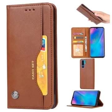 CARD SET HUAWEI P30 PRO WALLET CASE - BROWN