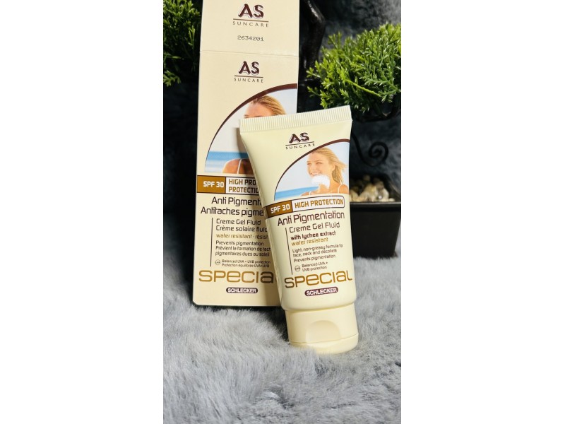 AS Suncare krema protiv pigmentacije s visokim zaštitni