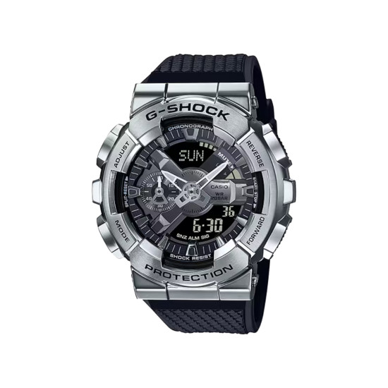 G-SHOCK GM-110-1A muški sat G-Steel Fusion Premium Luxury Black Silver detail 20ATM