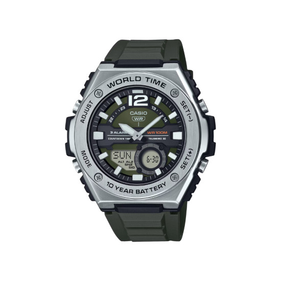 Casio MWQ-100-3A muški sat Sport Analog Digital XL Camouflage Green 10ATM