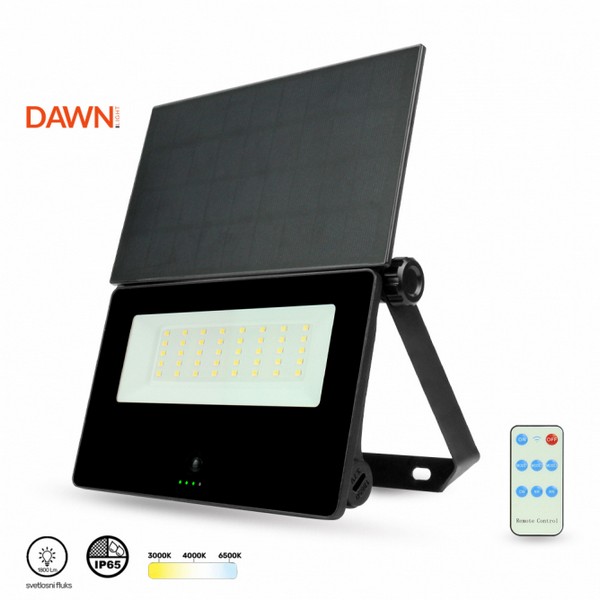 SOLARNI LED REFLEKTOR 1800lm CCT IP65 TONIK-B
