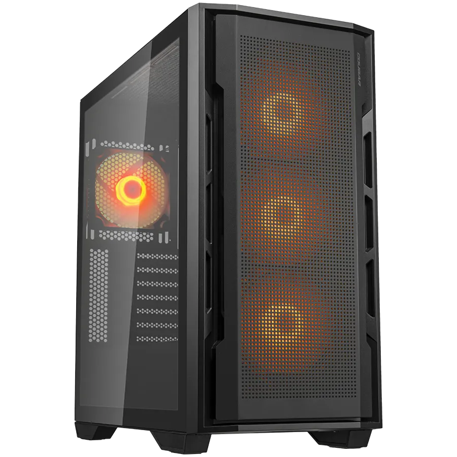 COUGAR UNIFACE RGB PC Case, Mid Tower, Black