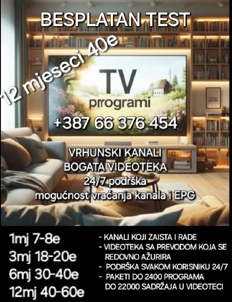 IPTV KANALI 12mj 40e