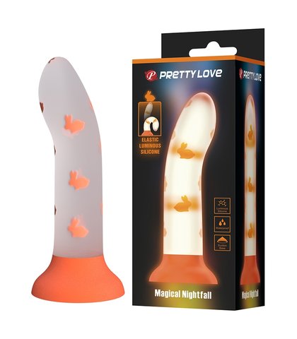 Silikonski dildo 17cm magical nightfall