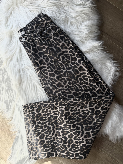 Farmerke leopard print
