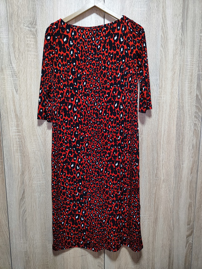 Crvena haljina animal print