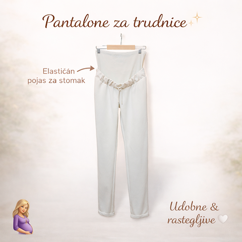 Pantalone-trenerka za trudnice