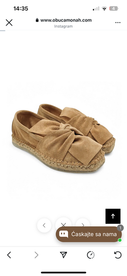 **BALETANKE ESPADRILE**SVE KOŽA_38