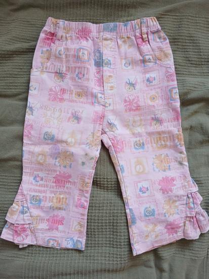 Roze sarene krace 3/4 pantalonice, 110-116