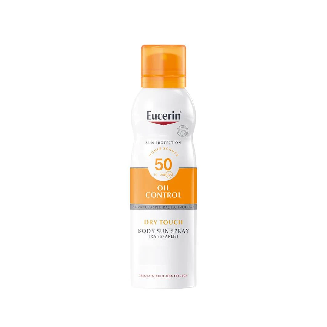 Eucerin® SUN Oil Control Dry Touch Transparentni Sprej za Zaštitu Osetljive Kože od Sunca SPF 50 200 mL