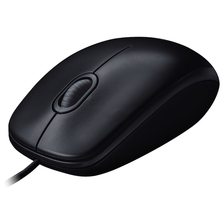 LOGITECH Opticki mis crni zicani 1000dpi M90
