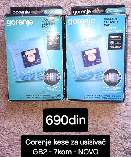 Gorenje kese za usisivač GB2 7kom - NOVO
