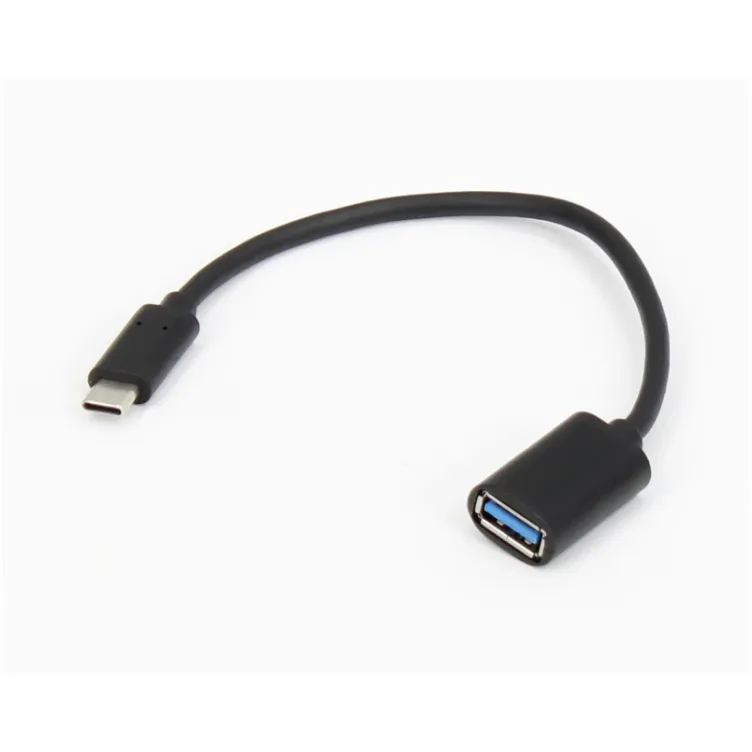 Adapter USB 3.0 (F) - USB 3.1 Tip C (M) - OTG 0.15m crni