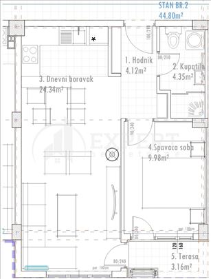 Novogradnja, direktna prodaja, Dubočica, 45m2