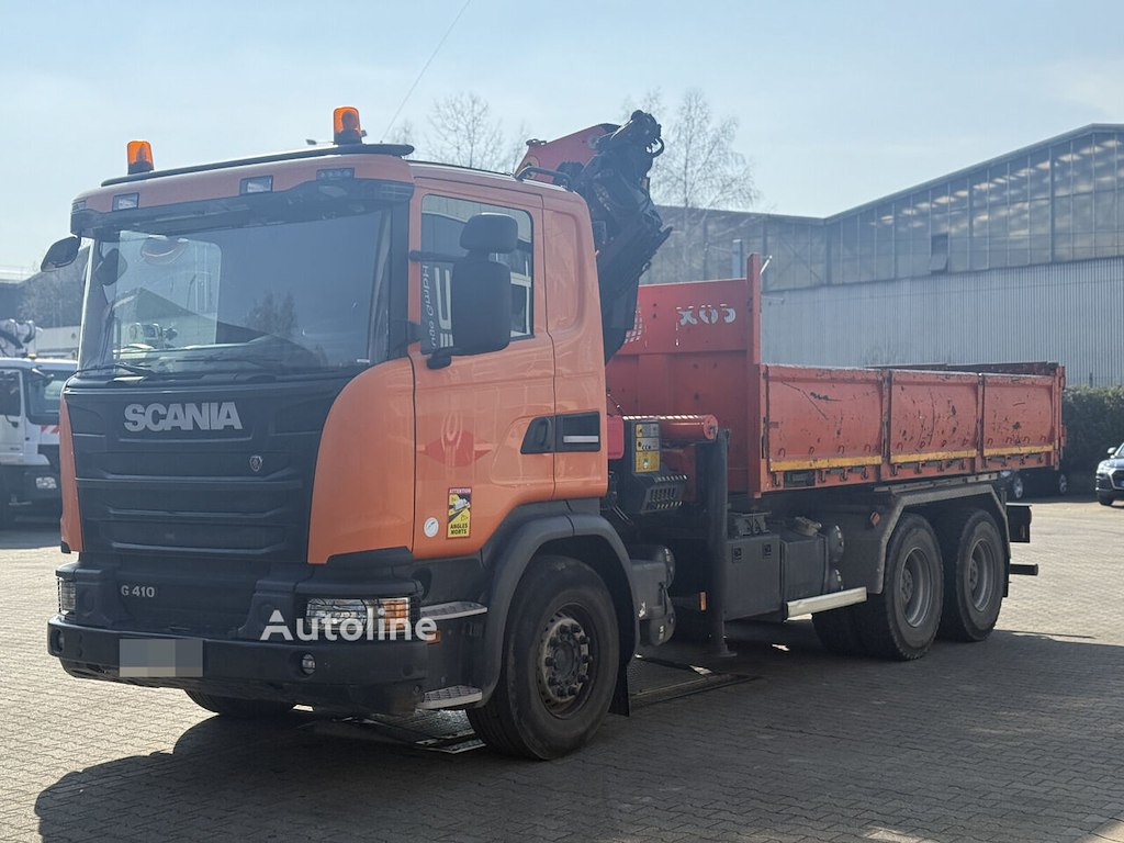 Scania G410 CB 6x4 EURO6 WYWROTKA TRÓJSTRONNA Z HDS PALFINGER PK9002 kiper