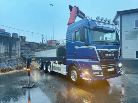 MAN TGX 35.500 *8x4 *PALFINGER PK27002 SH *New TUV *1x Owner kamion s ravnom platformom