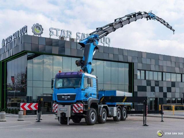 MAN TGA 41.480 8x8 PALFINGER PK 100002 Crane Fly Ji kamion s ravnom platformom