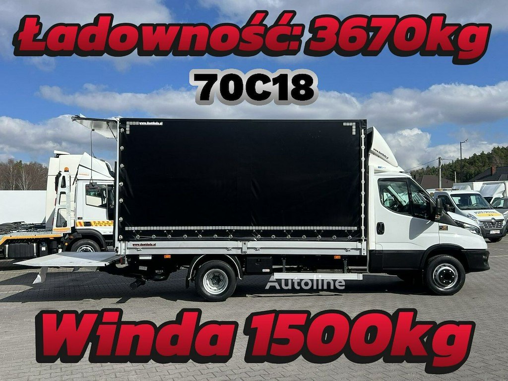 IVECO Daily 70C18 kamion sa klizna zavesa cerada