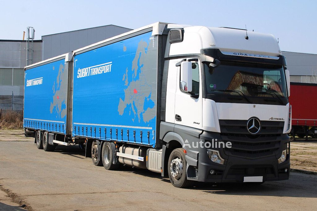 Mercedes-Benz Actros 2542 kamion s ceradom + prikolica sa ceradom