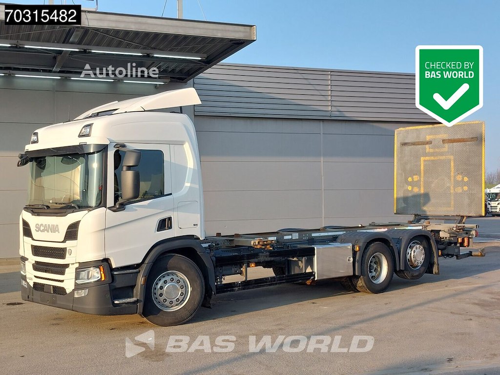 Scania P500 P 6X2 Full Air Zepro 2500kg Ladebordwand Lift-Lenk Asche Re vozilo za prevoz kontejnera