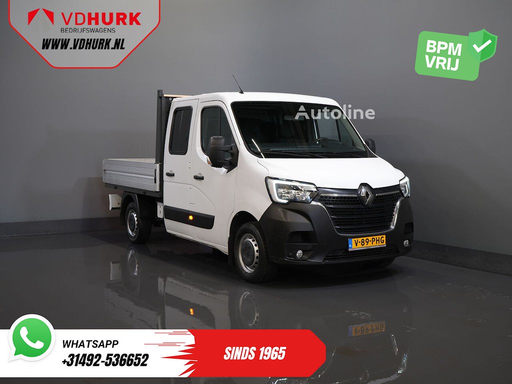 Renault Master 2.3 dCi 150 pk DC Dubbel Cabine Open laadbak/ 7 Pers./ 2. kamion s ravnom platformom < 3.5t