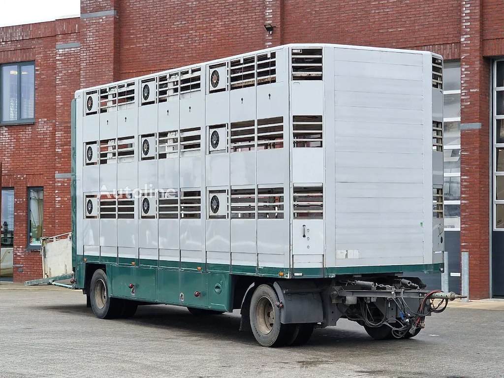 Cuppers LVA 10-10 AL 3 deck livestock trailer - BPW Axle - Folding roof prikolica za prevoz stoke
