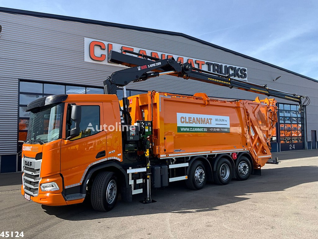 DAF FAQ XD 410 Euro 6 Hiab 23 Tonmeter laadkraan kamion za smeće