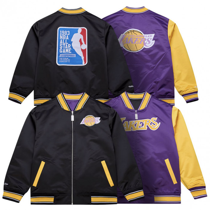 Los Angeles Lakers Mitchell & Ness 1983 NBA All-Star Game Reversible Satin Full-Zip jakna
