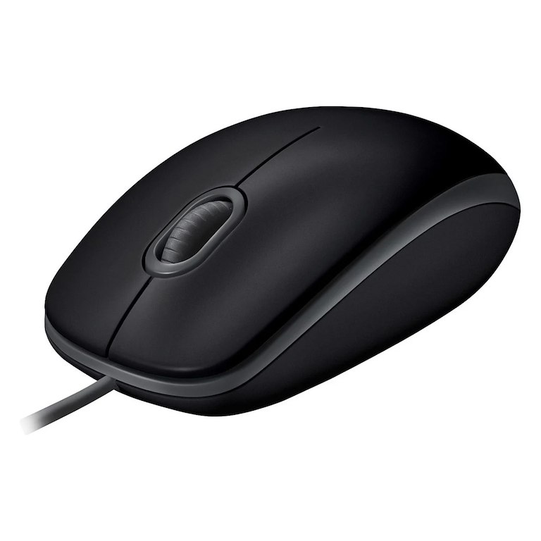 LOGITECH Opticki mis Crni zicani necujni SILENT 1000dpi B110