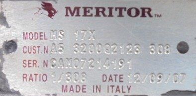 Meritor MS 17X 12X37 reduktor za Renault 370 dxi kamiona
