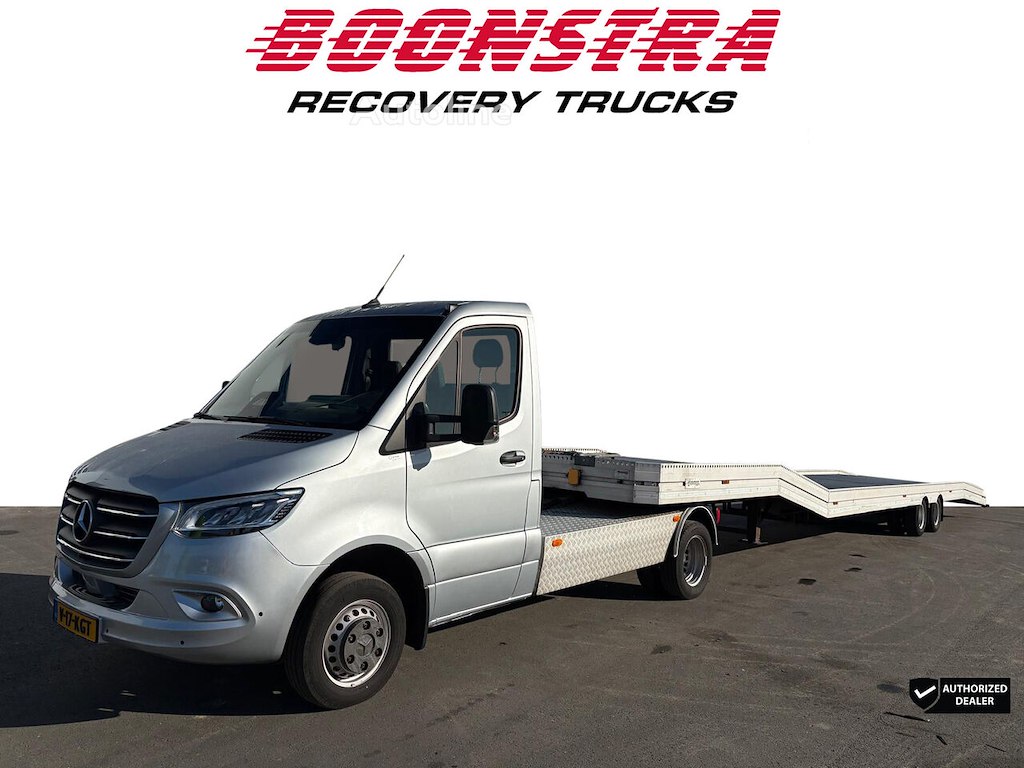 Mercedes-Benz Sprinter 519 1.9 CDI L2 RWD BE-combinatie Veldhuizen oplegger Wi tegljač + poluprikolica sa niskom platformom