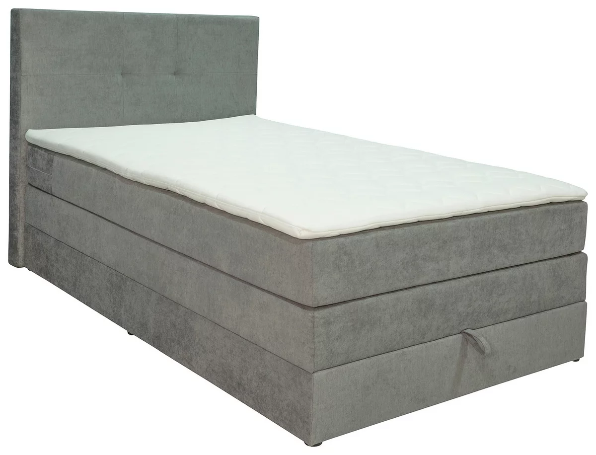 BOXSPRING KREVET 120/200 cm siva