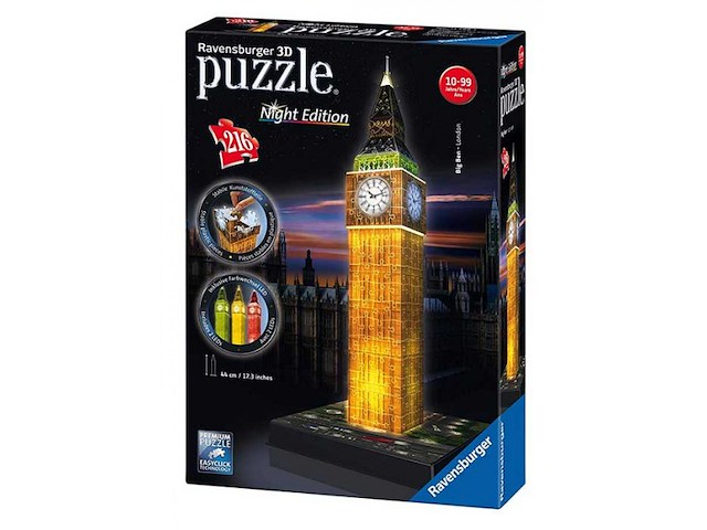 Ravensburger 3D Puzzle sa LED svetlom Big Ben u Londonu