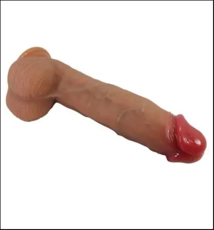 Realistični silikonski dildo Orton, 23.5cm, Boja kože