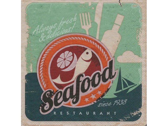 Salveta POV70K4_075 - 33cm Morski motivi  Riba