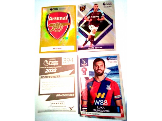 PREMIER LEAGUE 2021-2022 PANINI Sličice na komad MINT
