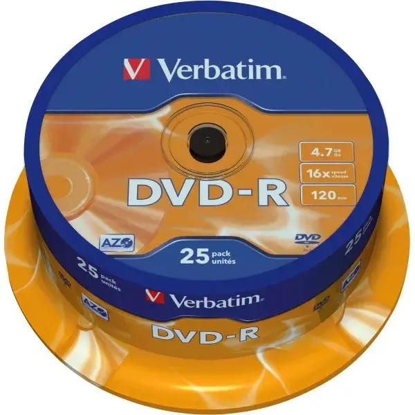 Verbatim DVD-R 16x, 25 komada