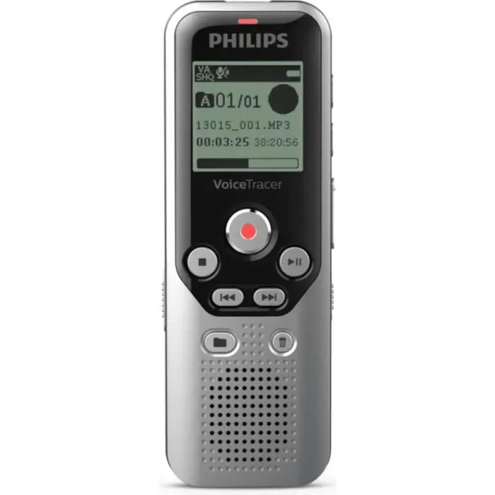 PHILIPS Diktafon DVT1250 sivo-crni