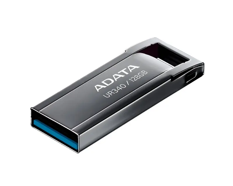 ADATA USB fleš UR340, 128 GB, Crni