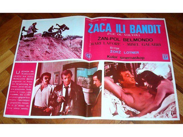 Žaca ili bandit, Belmondo, 1979. -  filmski plakat