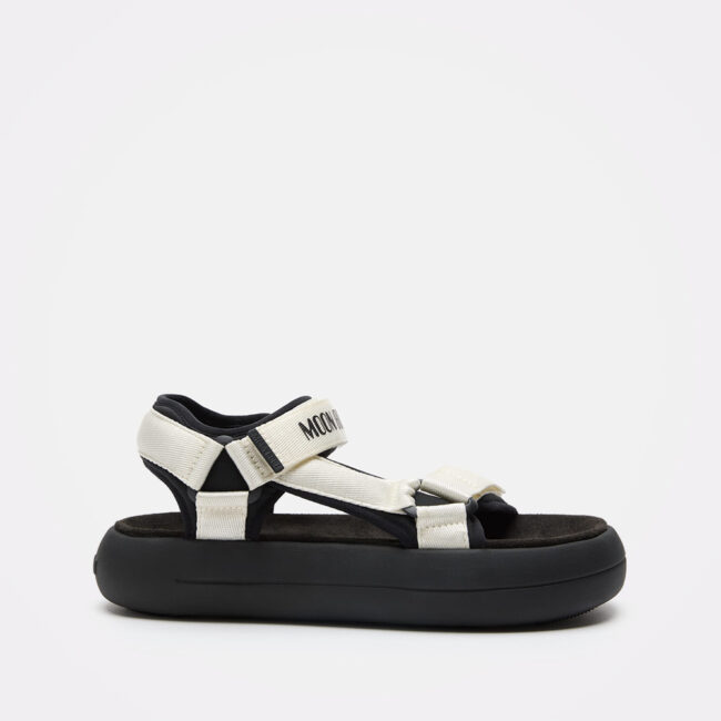Moon Boot Super Sandal Black & White