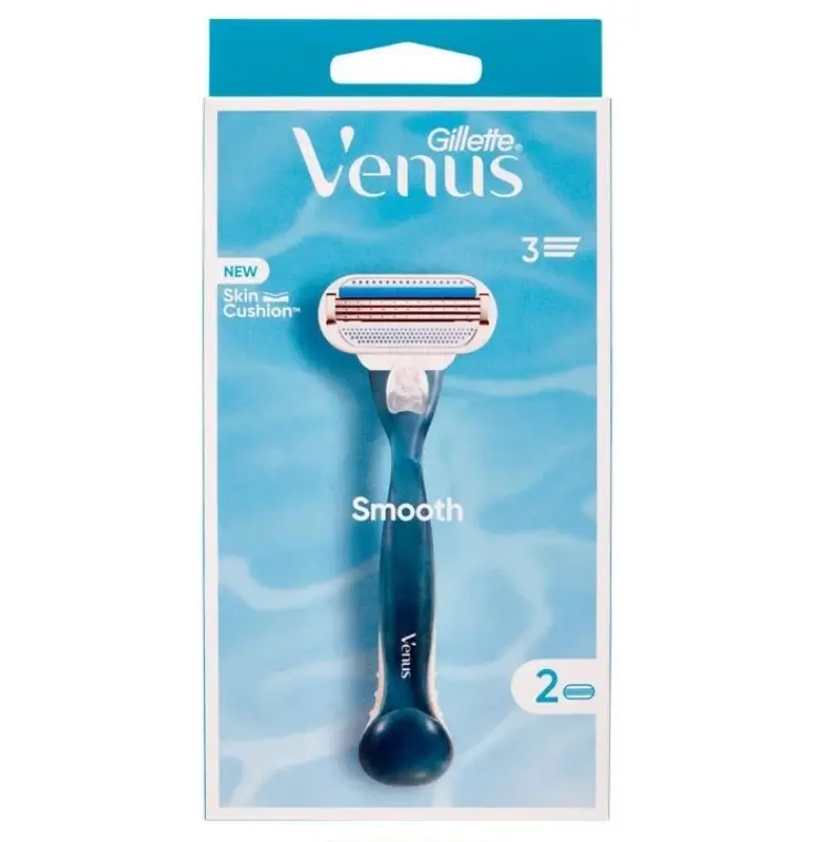 Gillette Ženski brijač Venus 3 Smooth, 2 dopune