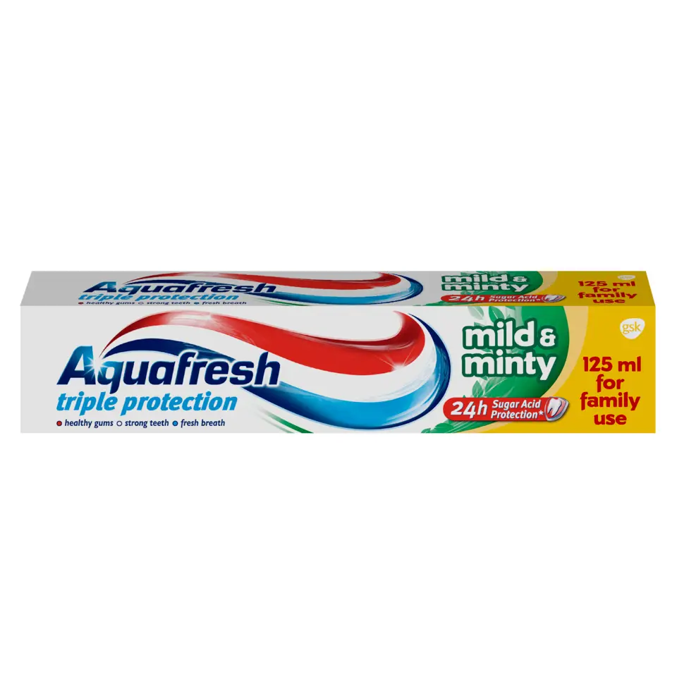 Aquafresh Pasta za zube Mild minty, 125ml