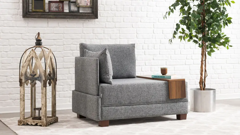 Atelier del Sofa Fotelja 100x80x75cm Siva