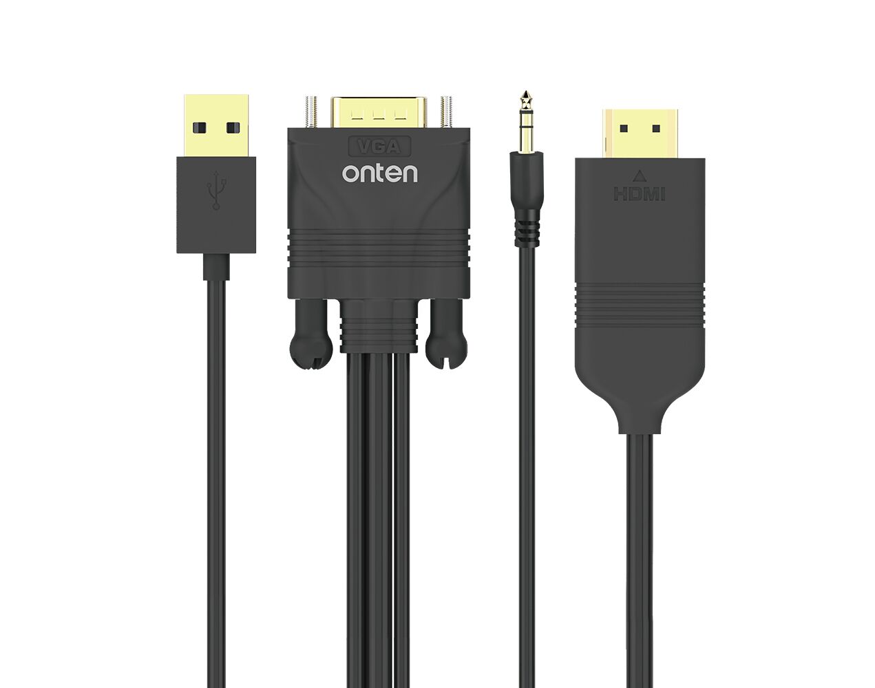 Adapter VGA + jack 3.5mm + USB 2.0 na HDMI 1.8m (OTN-5152) Onten (MS)