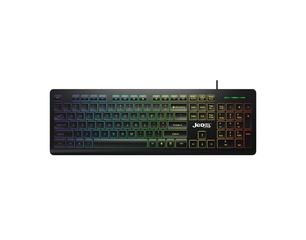 Tastatura gejmerska LED Light Keyboard K510 crna JEDEL (MS)
