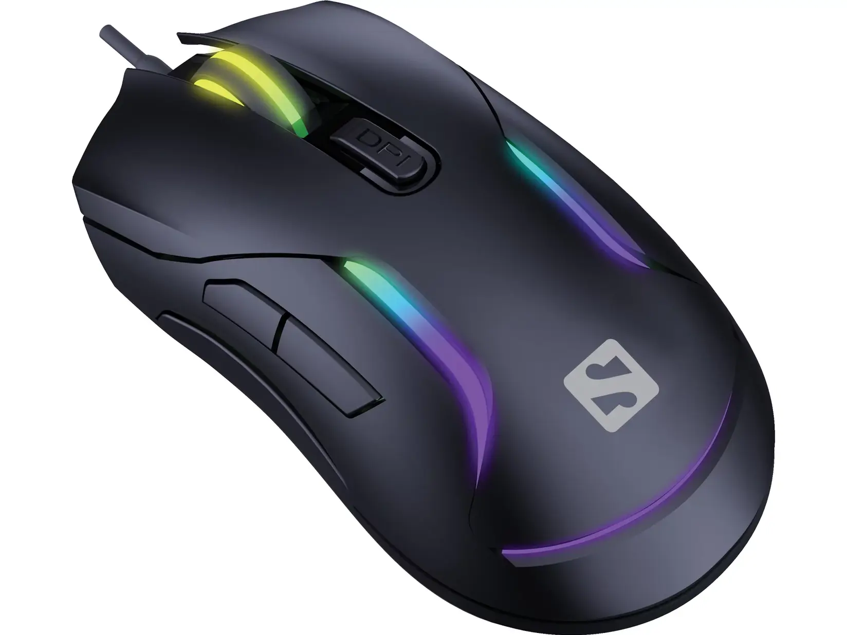 Sandberg Gaming miš LightFlow 6D, Multi color, LED, Crni
